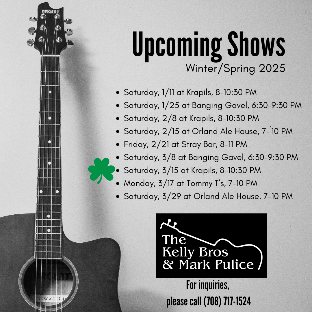 Schedule – Marty Kelly and Friends